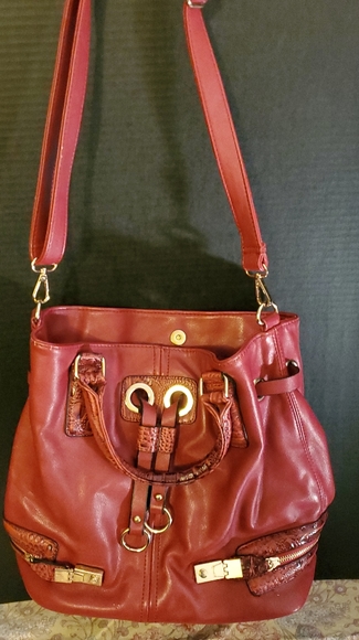 Bags | Newred Leather Hobo Bag | Poshmark